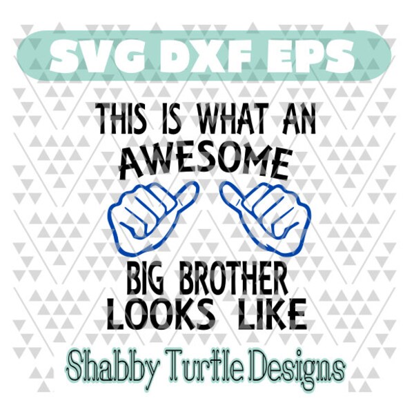 Awesome Brother Svg - Etsy