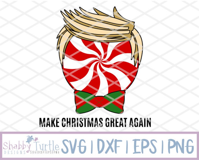 Christmas Trump SVG DXF EPS Cutting File Cricut Cut File - Etsy