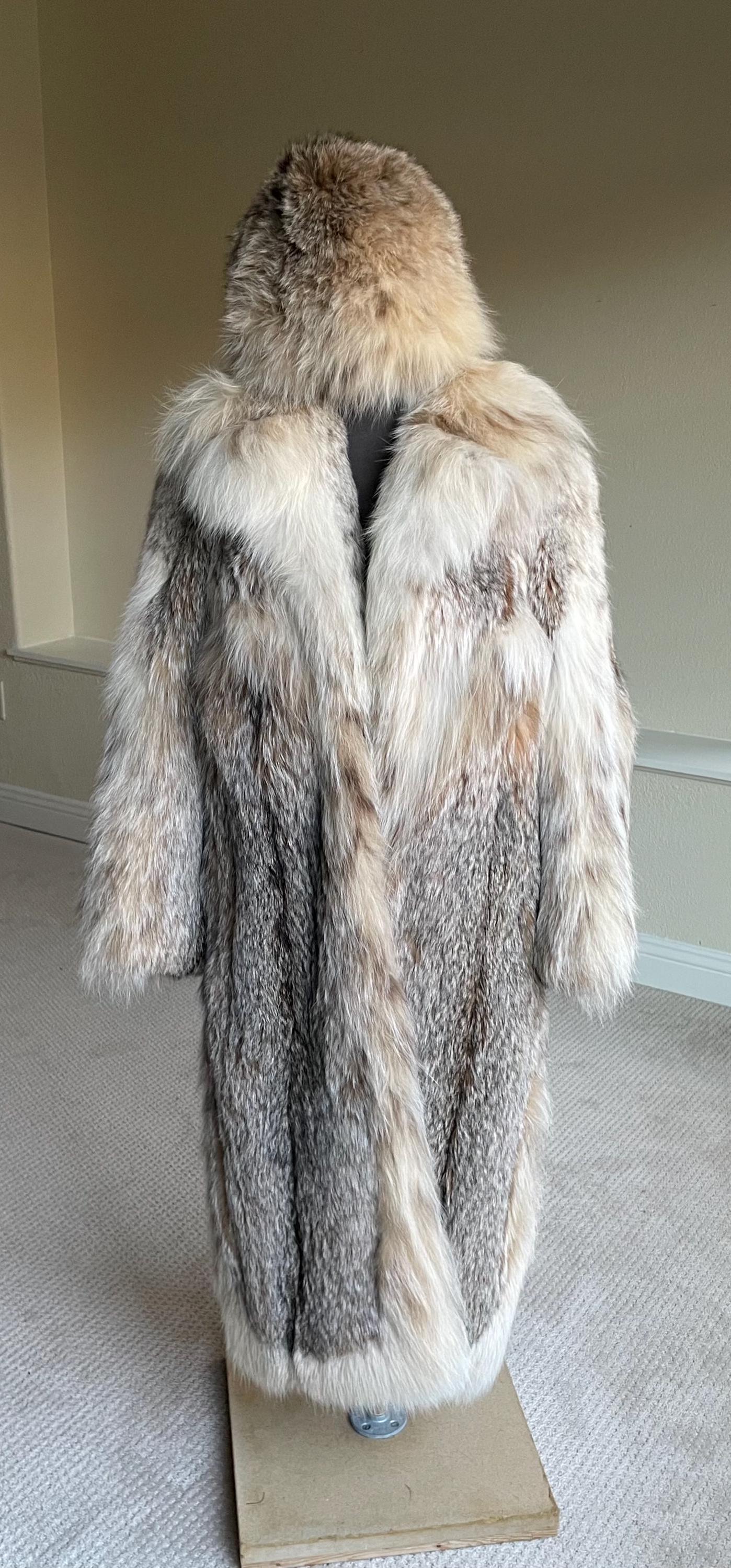 Vintage Long Spotted Lynx Fur Coat Matching Lynx Fur Hat - Etsy