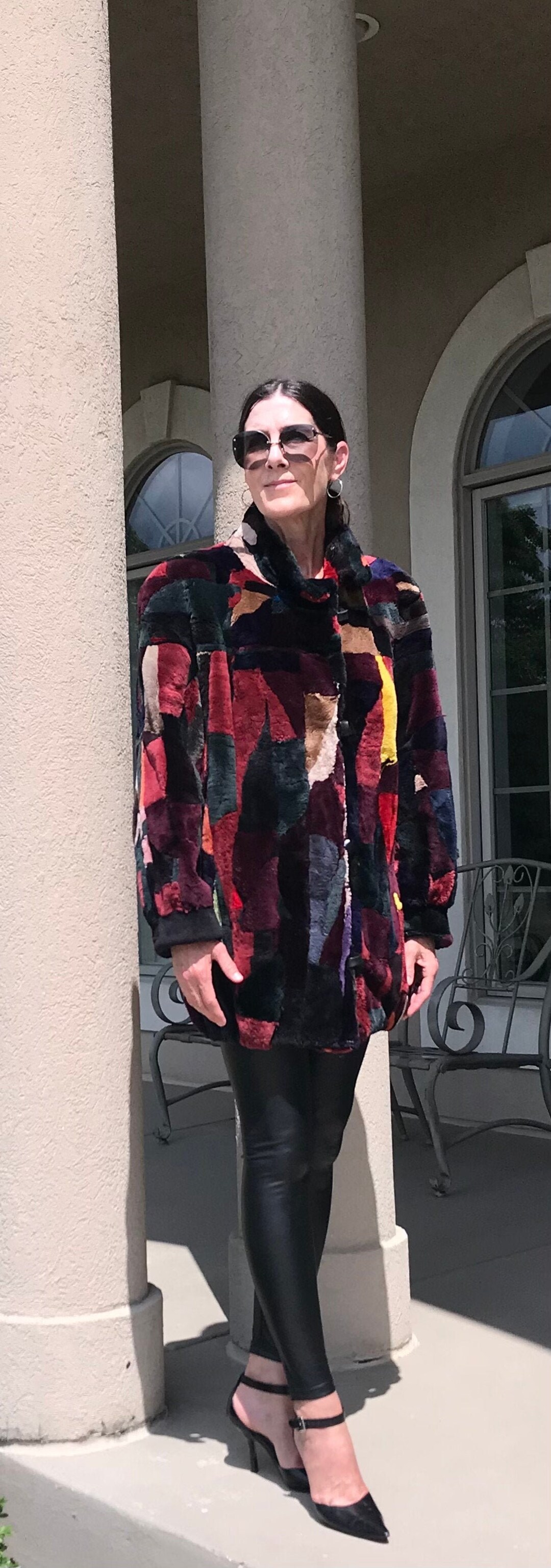 Vintage Multi Color Patchwork Sheared Beaver Fur Coat Jacket - Etsy