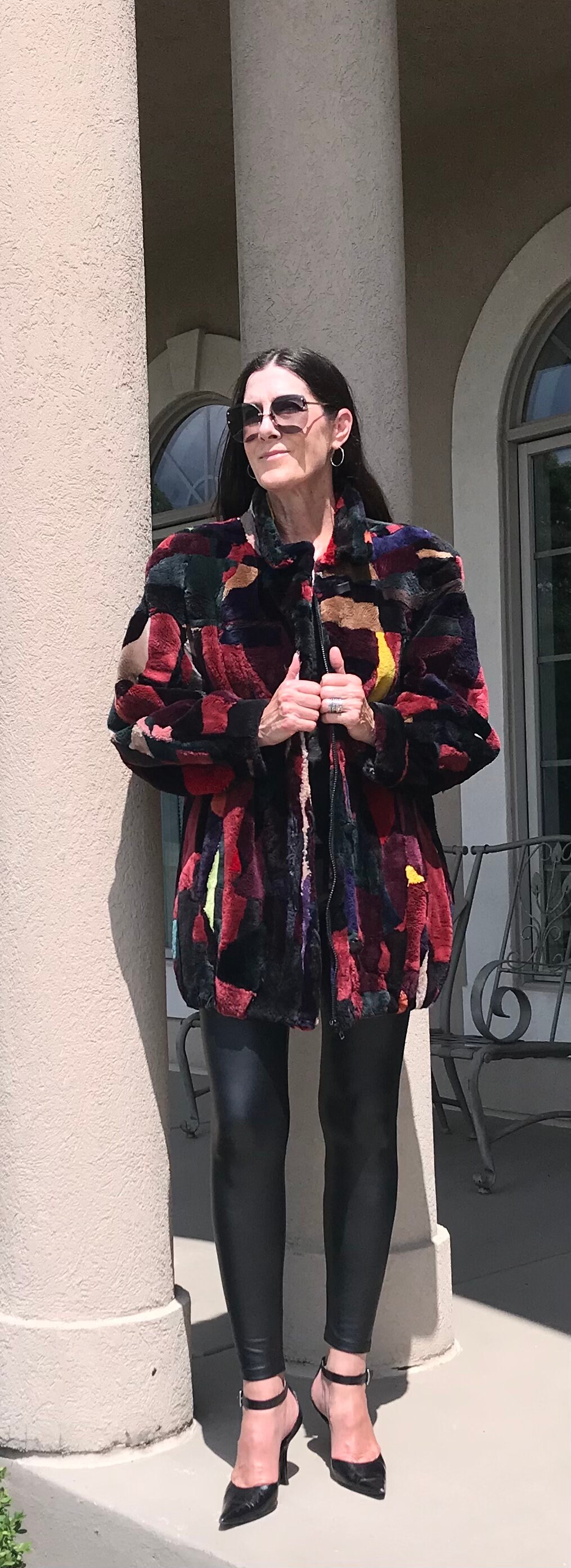 Vintage Multi Color Patchwork Sheared Beaver Fur Coat | Etsy