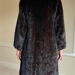 Vintage Long Dark Brown Mink Fur Coat Princess - Etsy