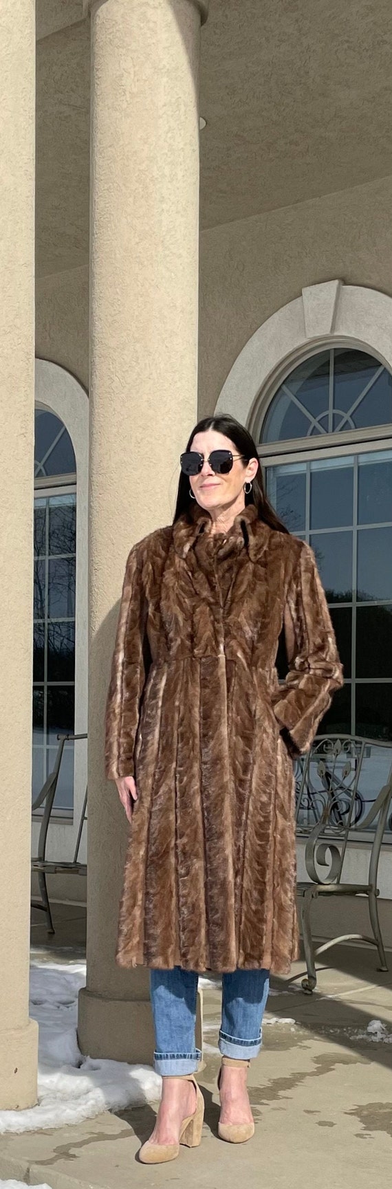 Vintage tan brown mink - Gem