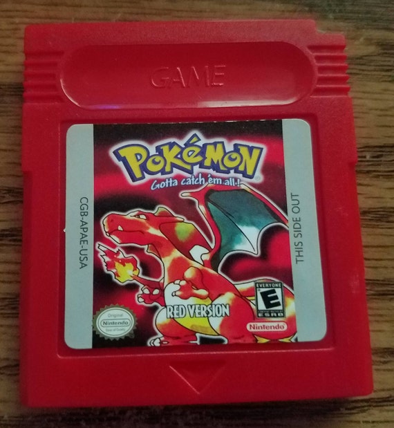 Pokemon Red Game Boy Color GBC Custom English | Etsy