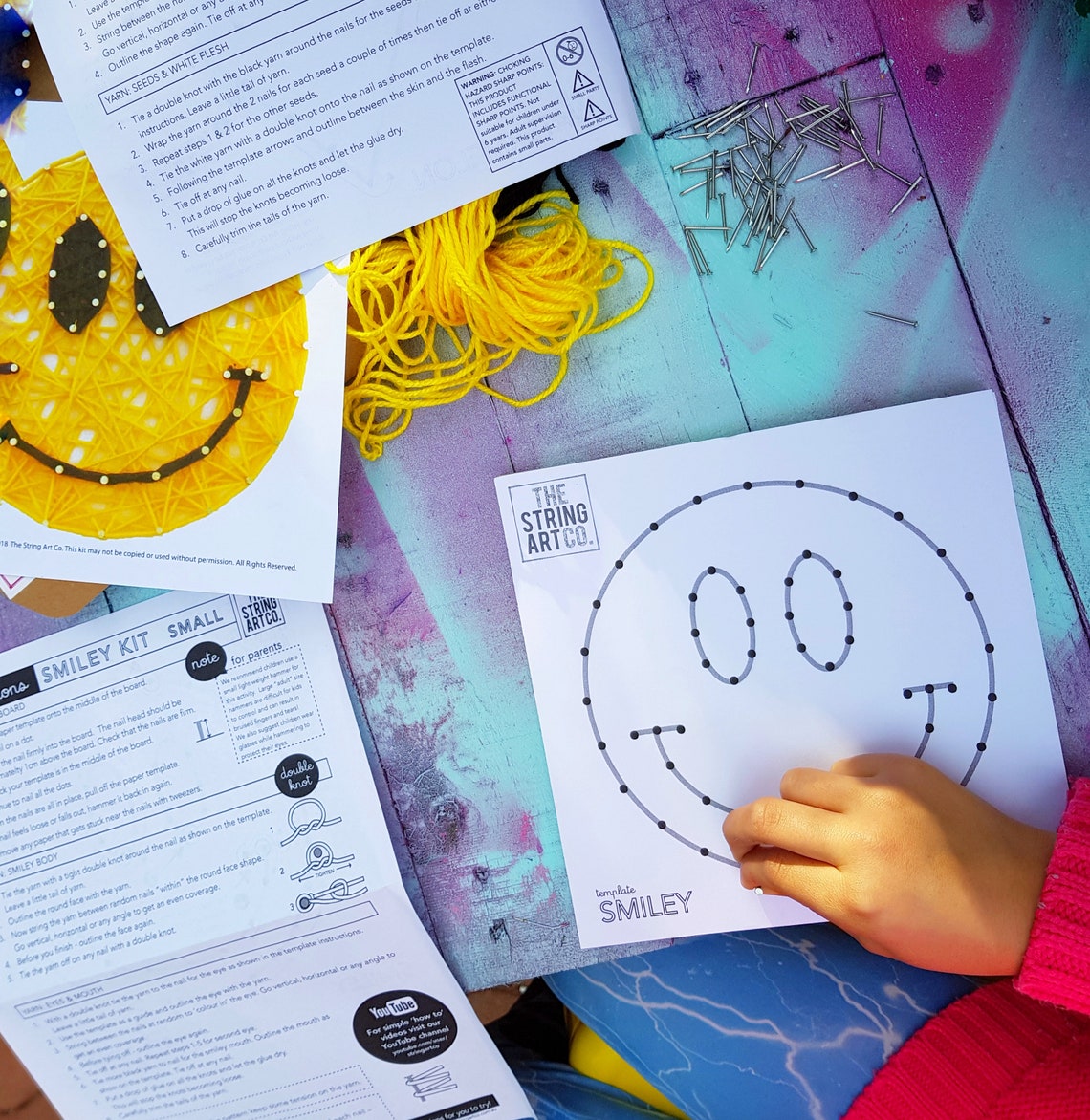 String Art Kit: Smiley - Etsy