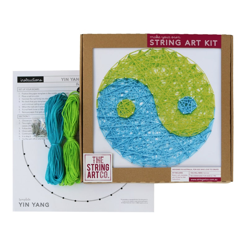 String Art Kit: Yin & Yang Craft Kit Craft Gift DIY Craft - Etsy UK