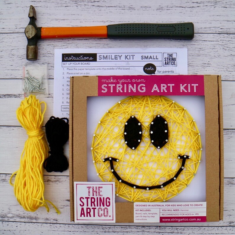 String Art Kit: Smiley - Etsy