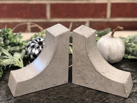 Unique Handcrafted Geometric Curve Shaped Decorative Concrete - Etsy