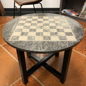 Stone Textured Concrete Rotating Chessboard/checkerboard for Interior ...