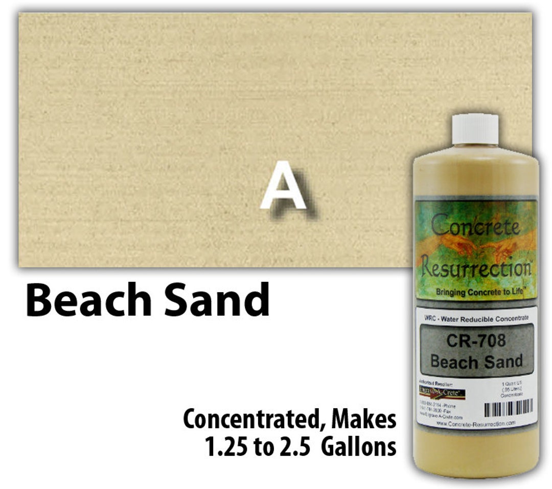 Water Based Concentrated Concrete Stain 32oz Bottle - Beach Sand ...