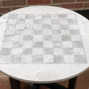 Stone Textured Concrete Rotating Chessboard/checkerboard for Interior ...