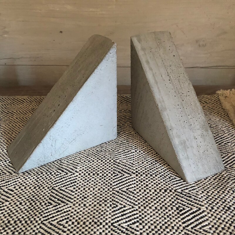 Concrete Bookends - Etsy