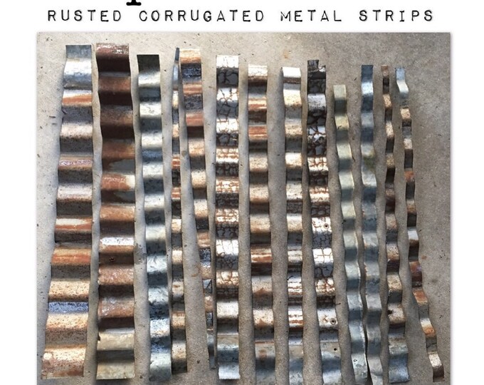 Rusty Corrugated Metal Strips Reclaimed Galvanized Metal Tin - Etsy