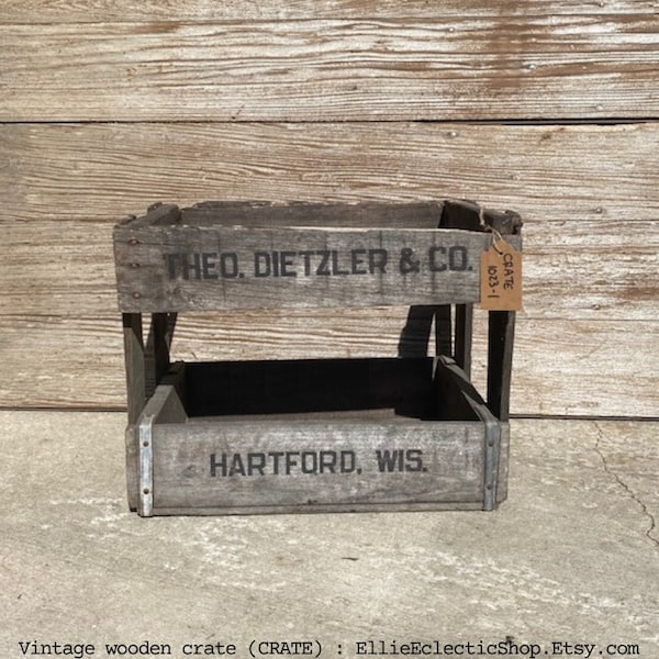 Old Wood Crate - Etsy
