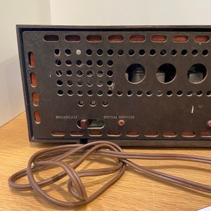 Vintage Philco Brown Radio | 1953 Model 53-804 Blue Brown Plastic Clock ...