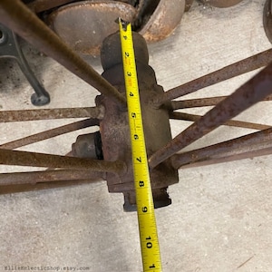 Extra Large 41 Vintage Metal Wheels Antique Farmhouse Industrial ...