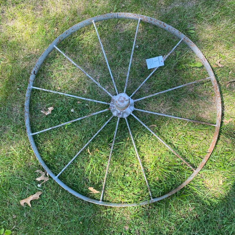 Extra Large 40 Vintage Metal Wheels Antique Farmhouse - Etsy