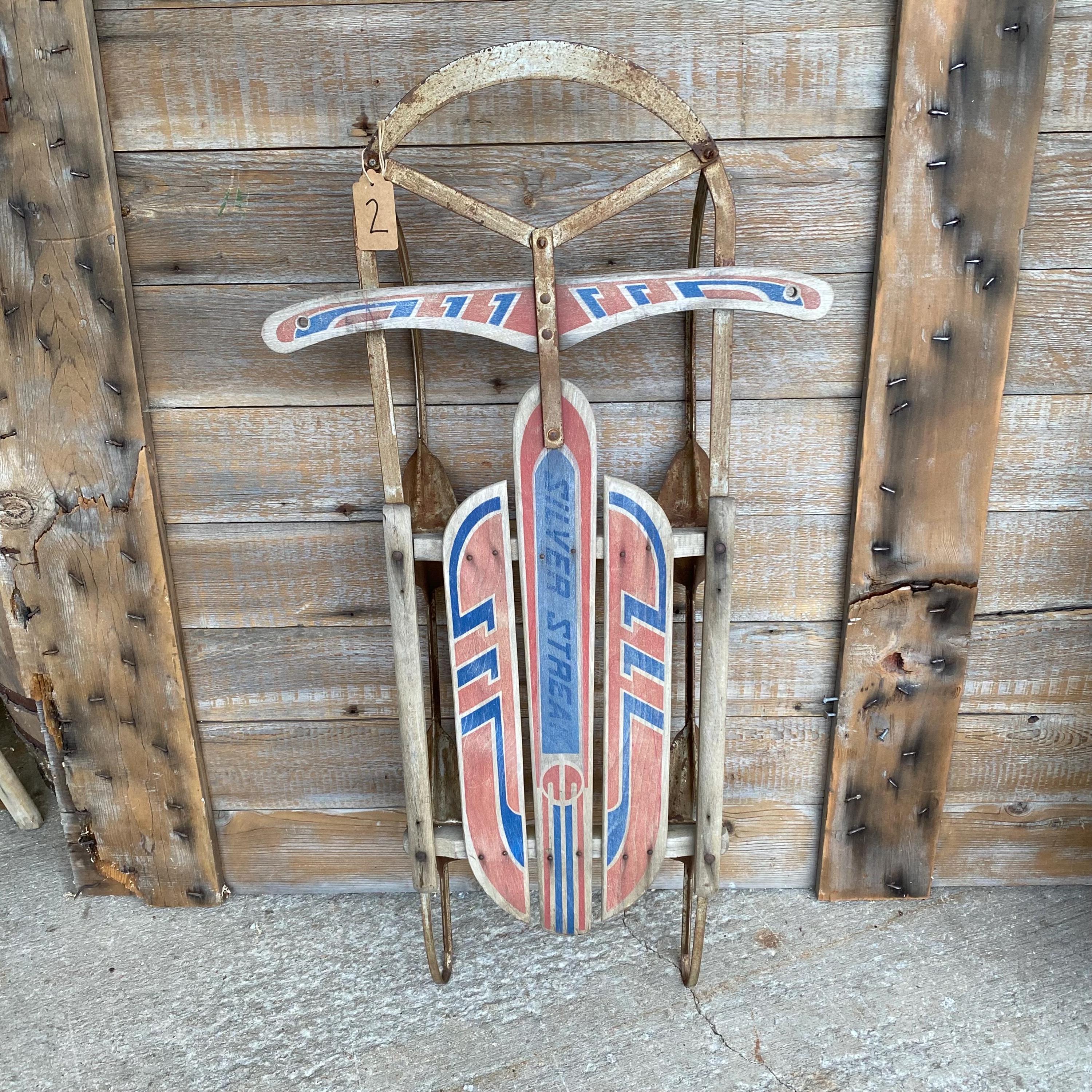 Vintage Wooden Runner Sled: Rustic Winter Cabin Decor - Etsy