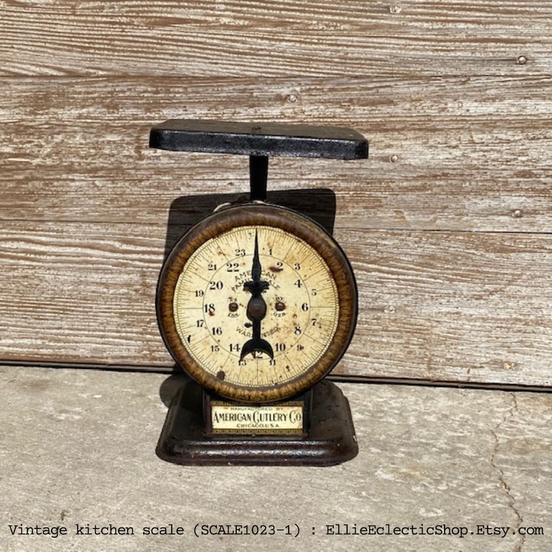 Vintage Kitchen Scale, Vintage American Cutlery Co Scale, Retro Rustic ...