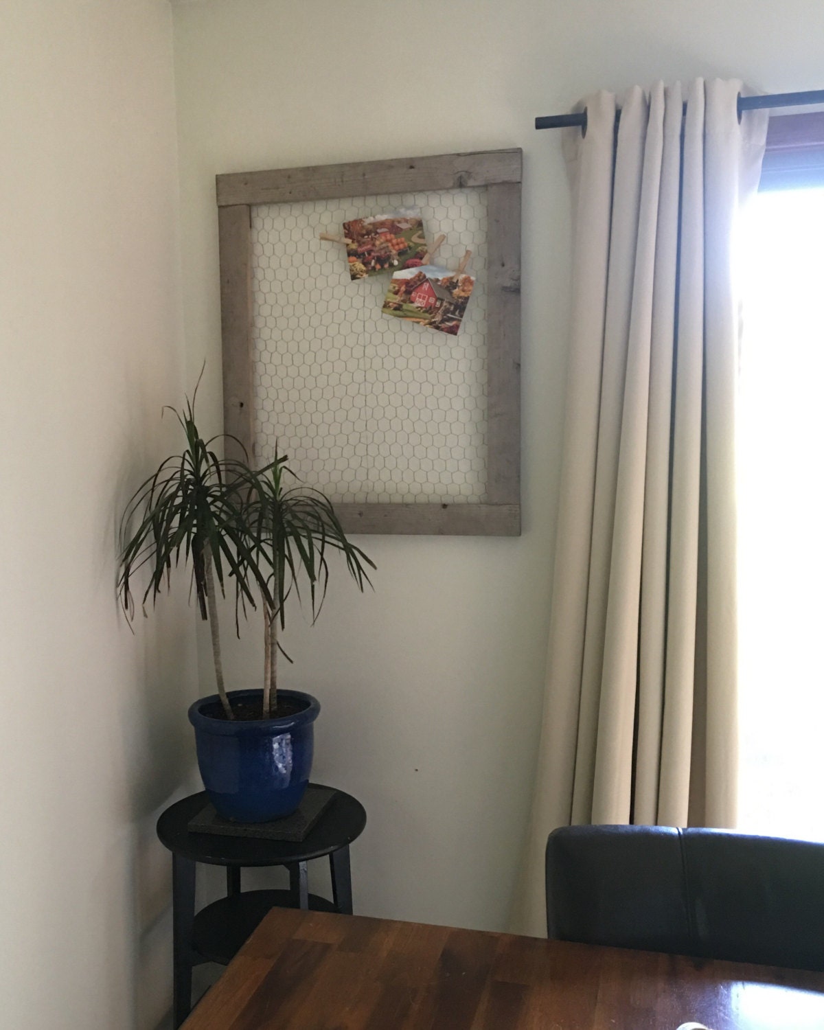 Large chicken wire frame 26x26 26x32 reclaimed barn board | Etsy