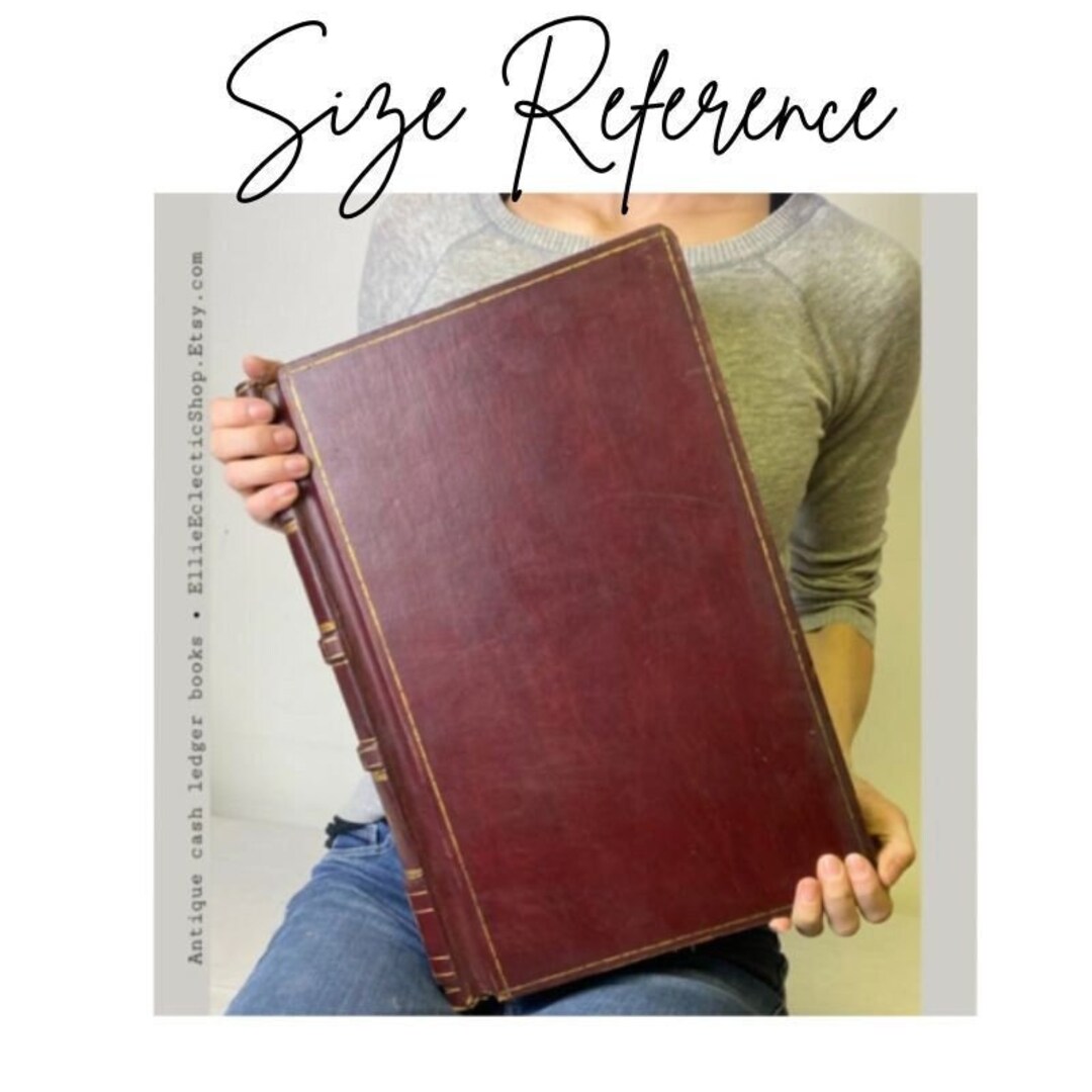 Antique Cash Ledger Book 1911 to 1912 Vintage Large Cash Log Accounting ...