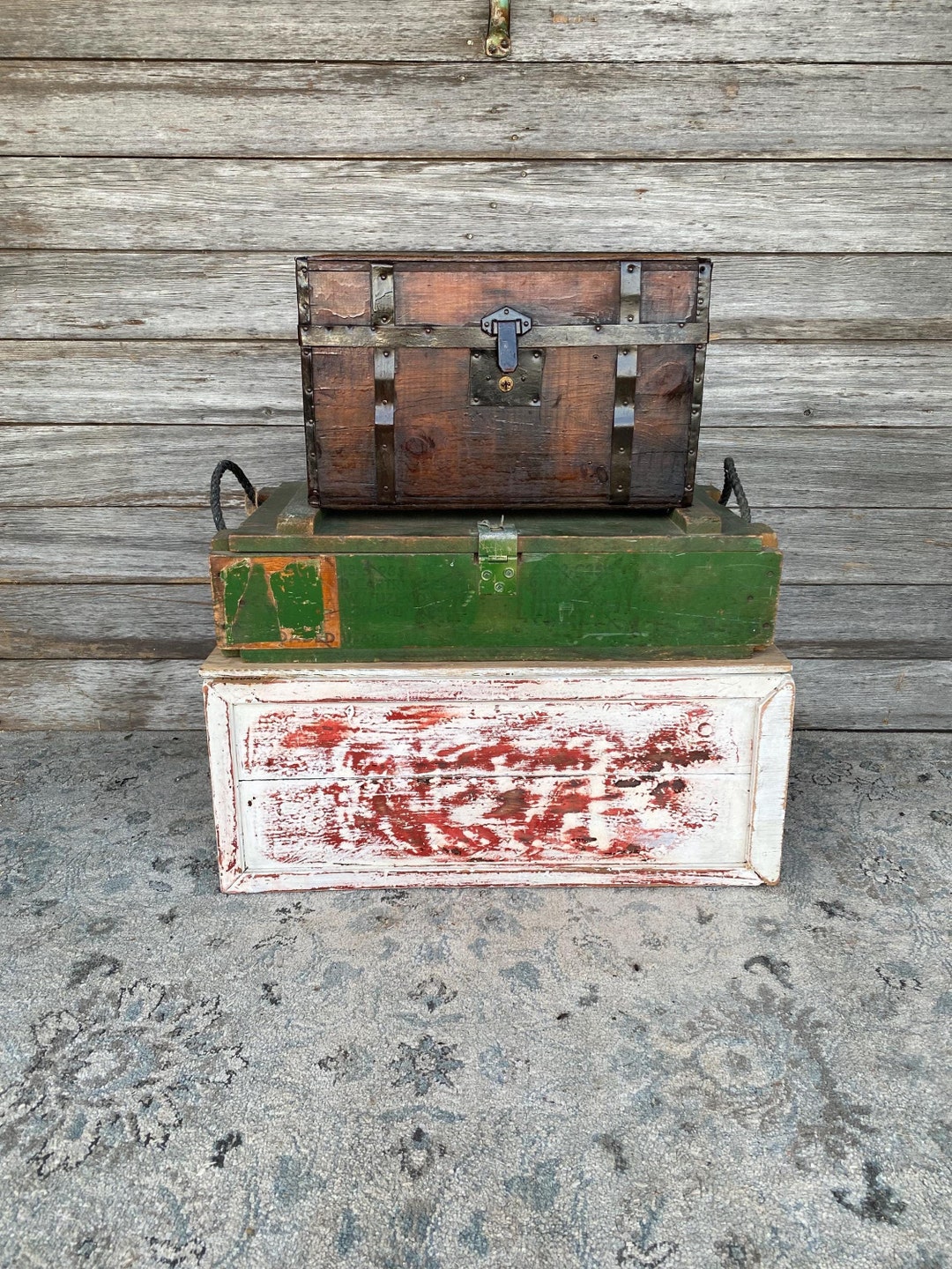 Wooden Trunks Luggage, Vintage Wooden Box With Lid - Etsy