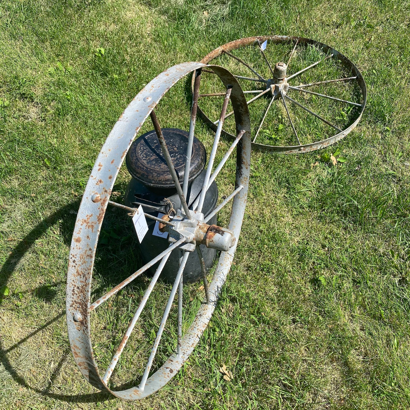 Extra Large 40 Vintage Metal Wheels Antique Farmhouse - Etsy