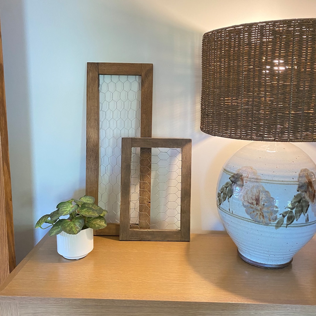 Small Chicken Wire Frames, Rustic Earring Holder, Wall Decoration - Etsy