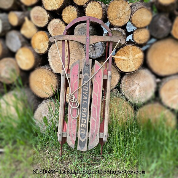 Wooden Sled - Etsy