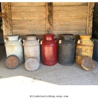 Antique Milk Can /details in Description - Etsy