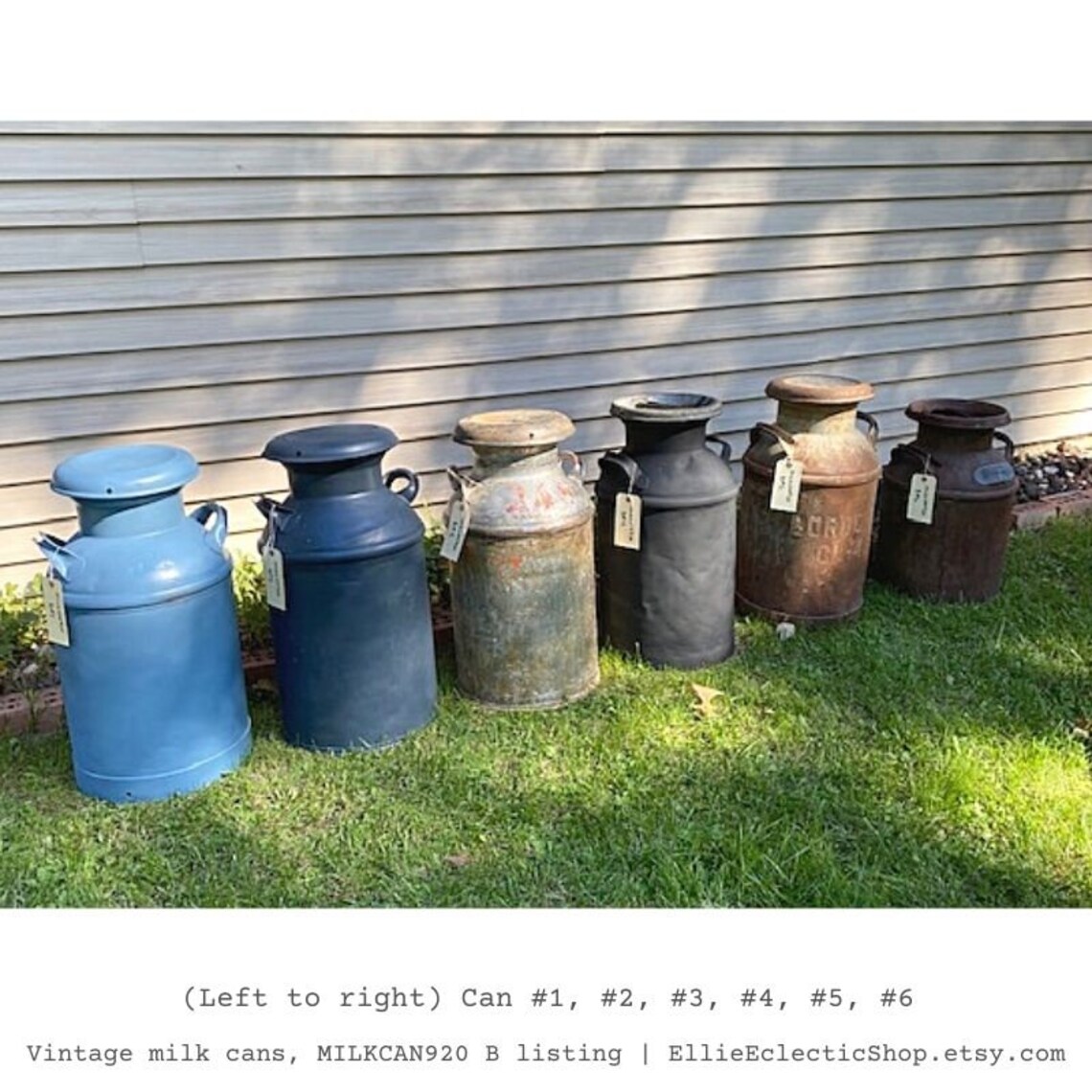 Large rustic antique milk cans Vintage milk jug Rusty metal | Etsy