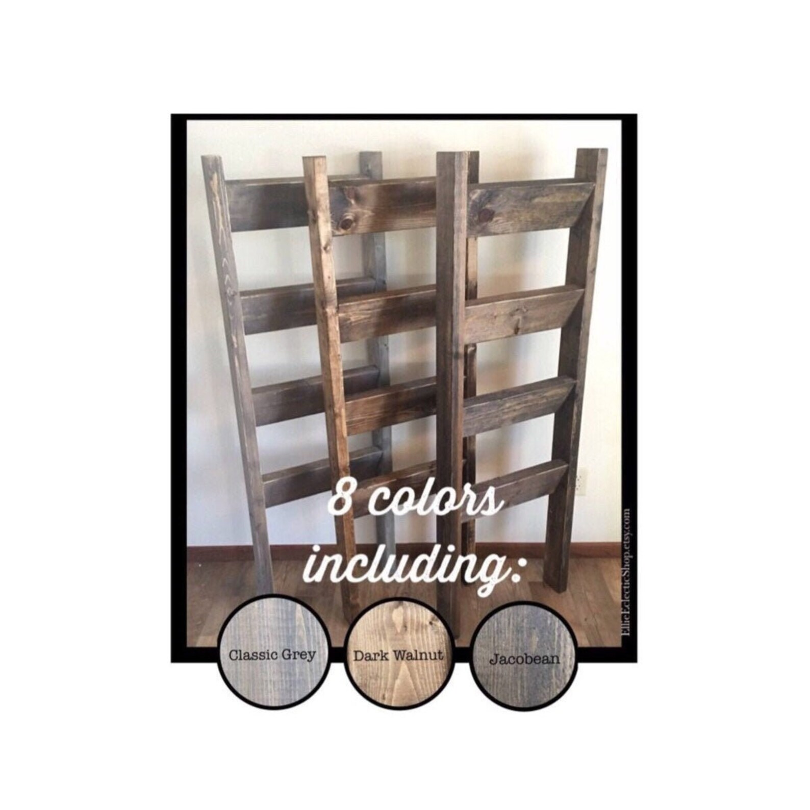 Rustic 5ft Blanket Ladder Wooden Farmhouse Quilt Ladder | Etsy