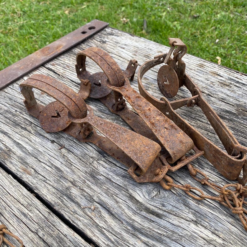 Rustic Hunting Trap Set: Vintage Cabin Lodge Wall Decor - Etsy