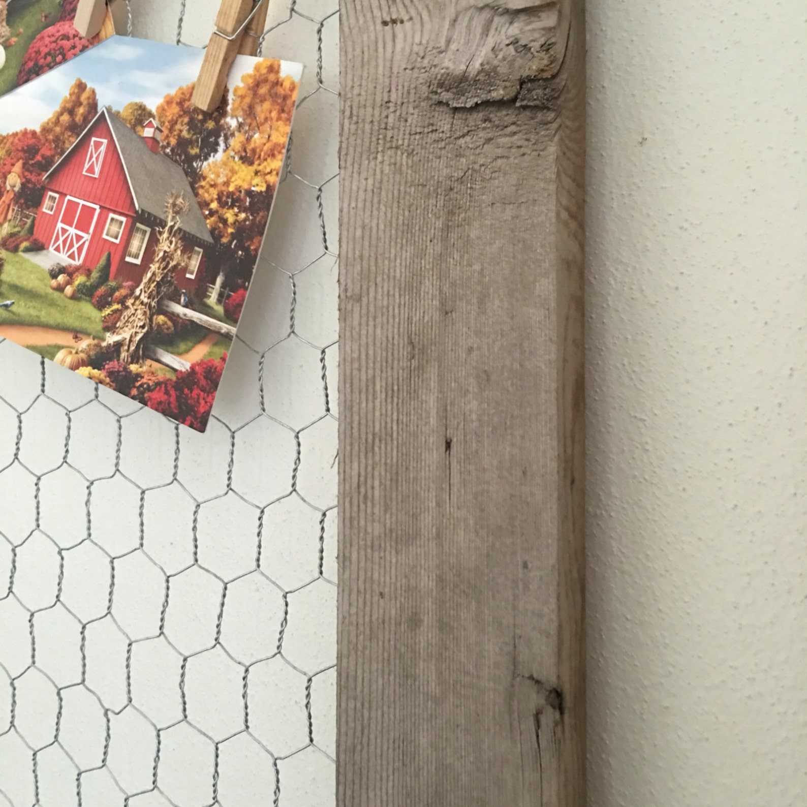 Large chicken wire frame 26x26 26x32 reclaimed barn board | Etsy