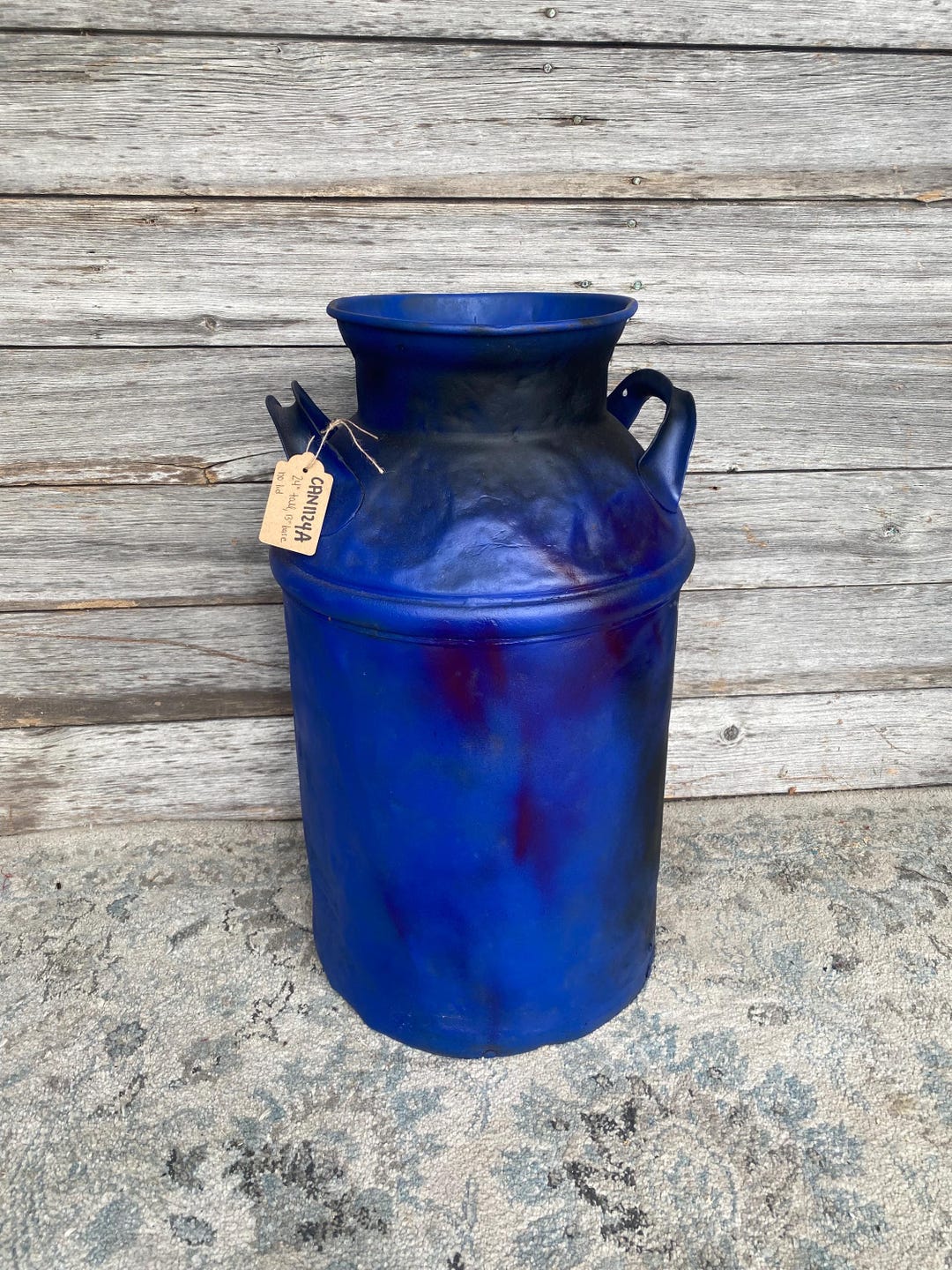 Large Milk Can for Front Porch, Rustic Farmhouse Vintage Milk Jug Dairy ...