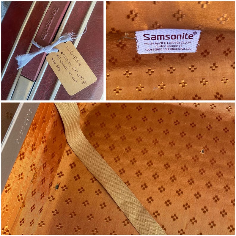 Vintage Samsonite Suitcase: Mid Century Modern Hard Shell Luggage - Etsy