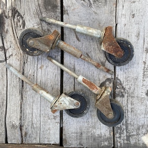 Vintage Caster Wheel 2 Inch | Set of 4 Wheels - Etsy