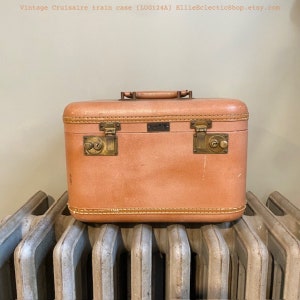 Vintage Pink Train Case Mid Century Cruisaire Makeup Case, Small ...
