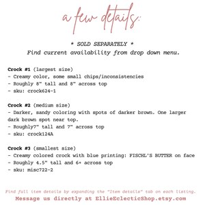 Stoneware Crock Vintage Gift Idea, Antique Cream Crock Vintage Country ...