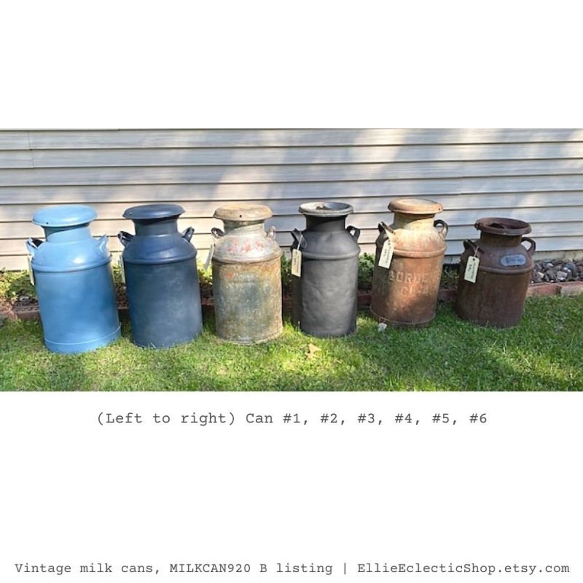 Large rustic antique milk cans Vintage milk jug Rusty metal | Etsy