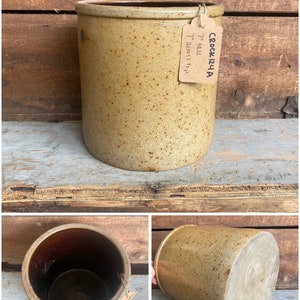 Stoneware Crock Vintage Gift Idea, Antique Cream Crock Vintage Country ...