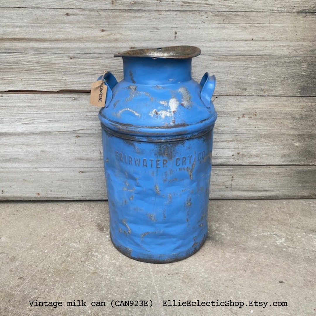 Old Milk Can for Front Porch Decor, Boho Farmhouse Fall Outdoor ...