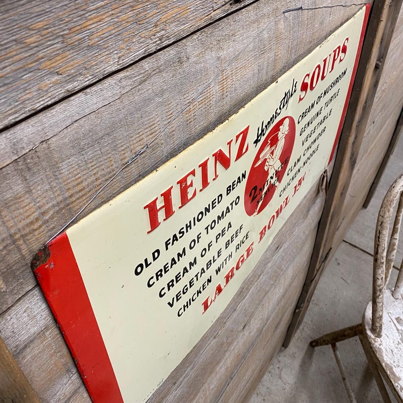 Vintage Metal Soup Sign | Heinz Homestyle Soup for Sale Wall Hanging - Etsy