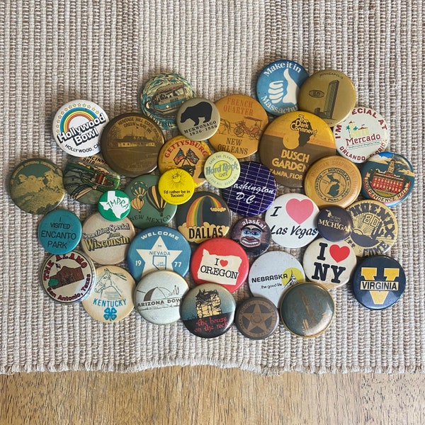Vintage Pins Travel - Etsy