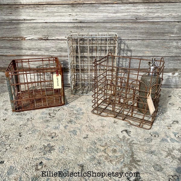 Vintage Milk Crate - Etsy