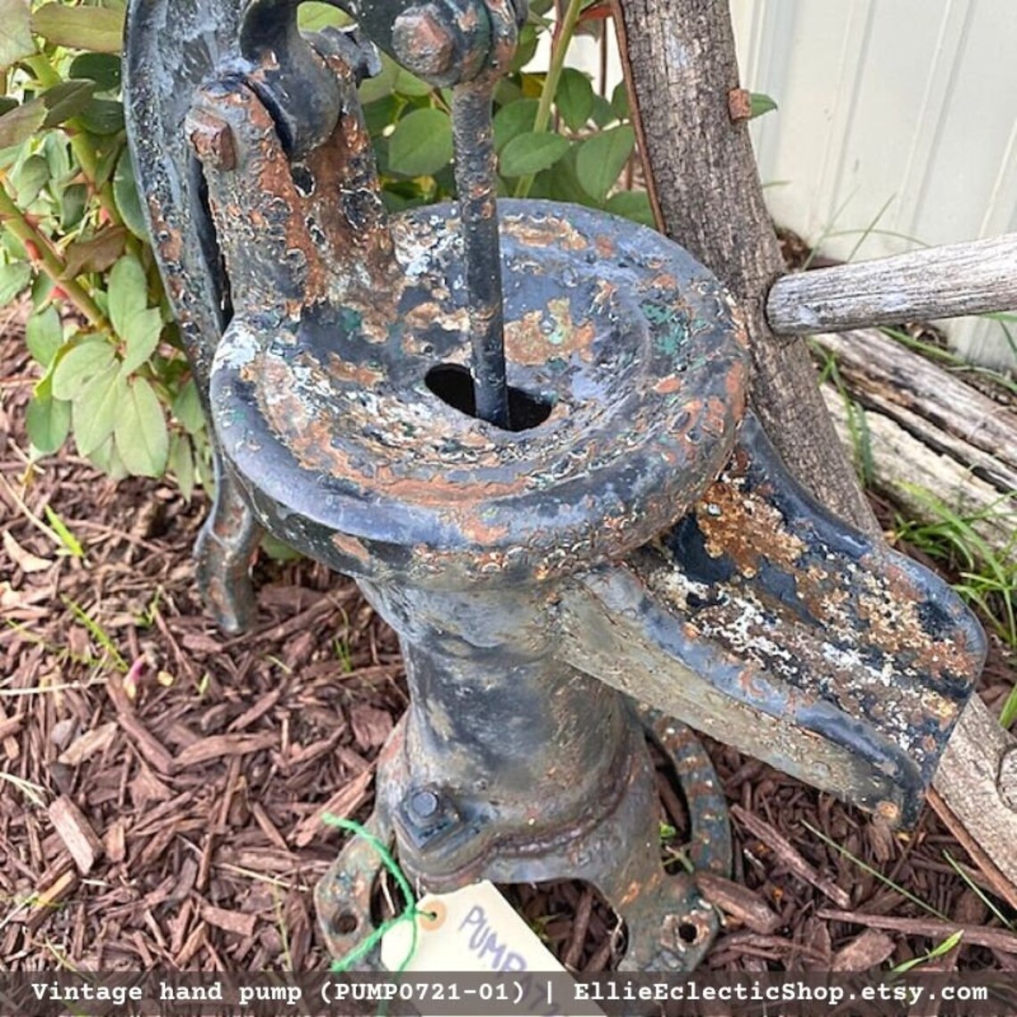 Black Vintage Hand Pump Farmhouse Front Porch Antique Cast - Etsy