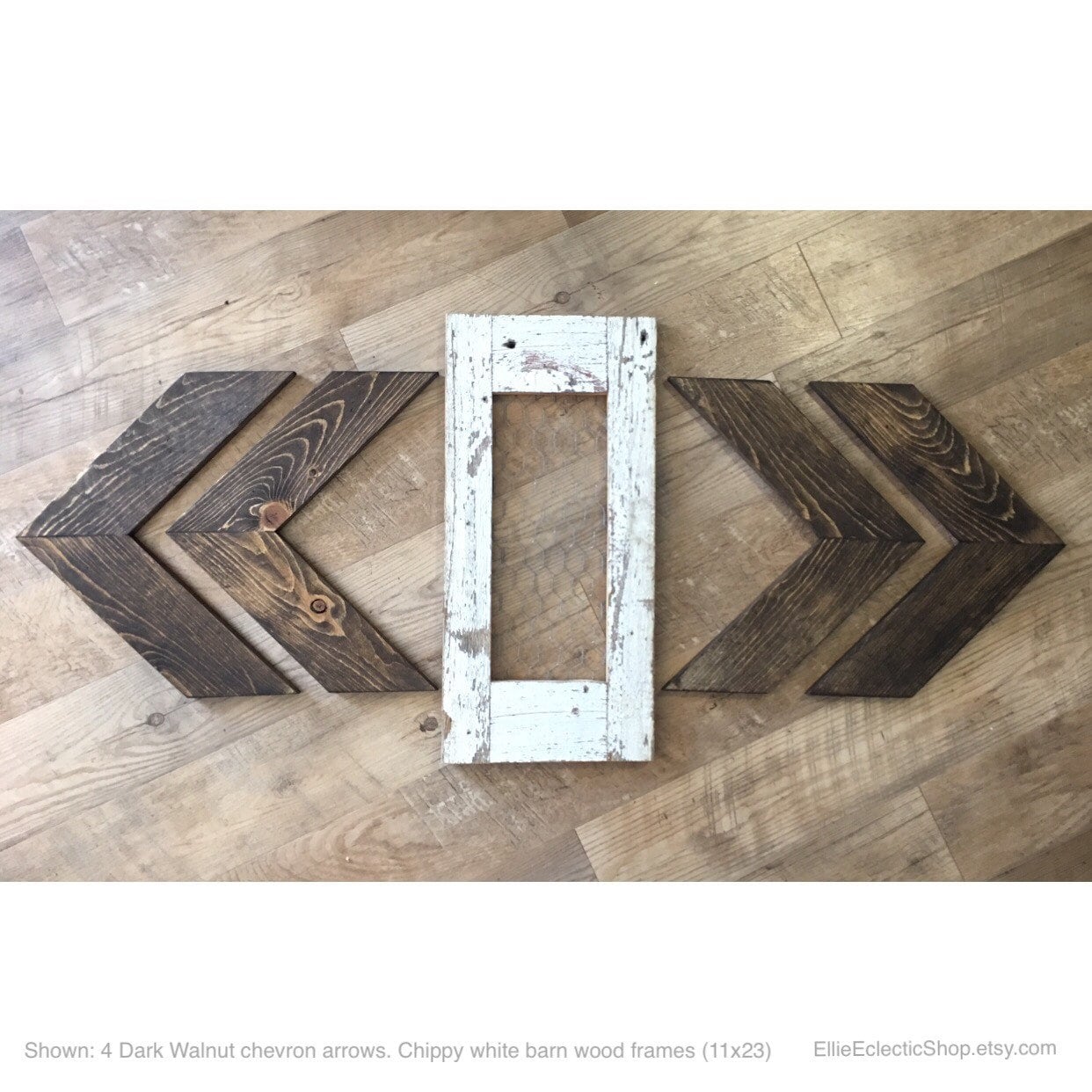 Large Chevron Arrows Wall Decor Set of 3 Decorative Wooden | Etsy