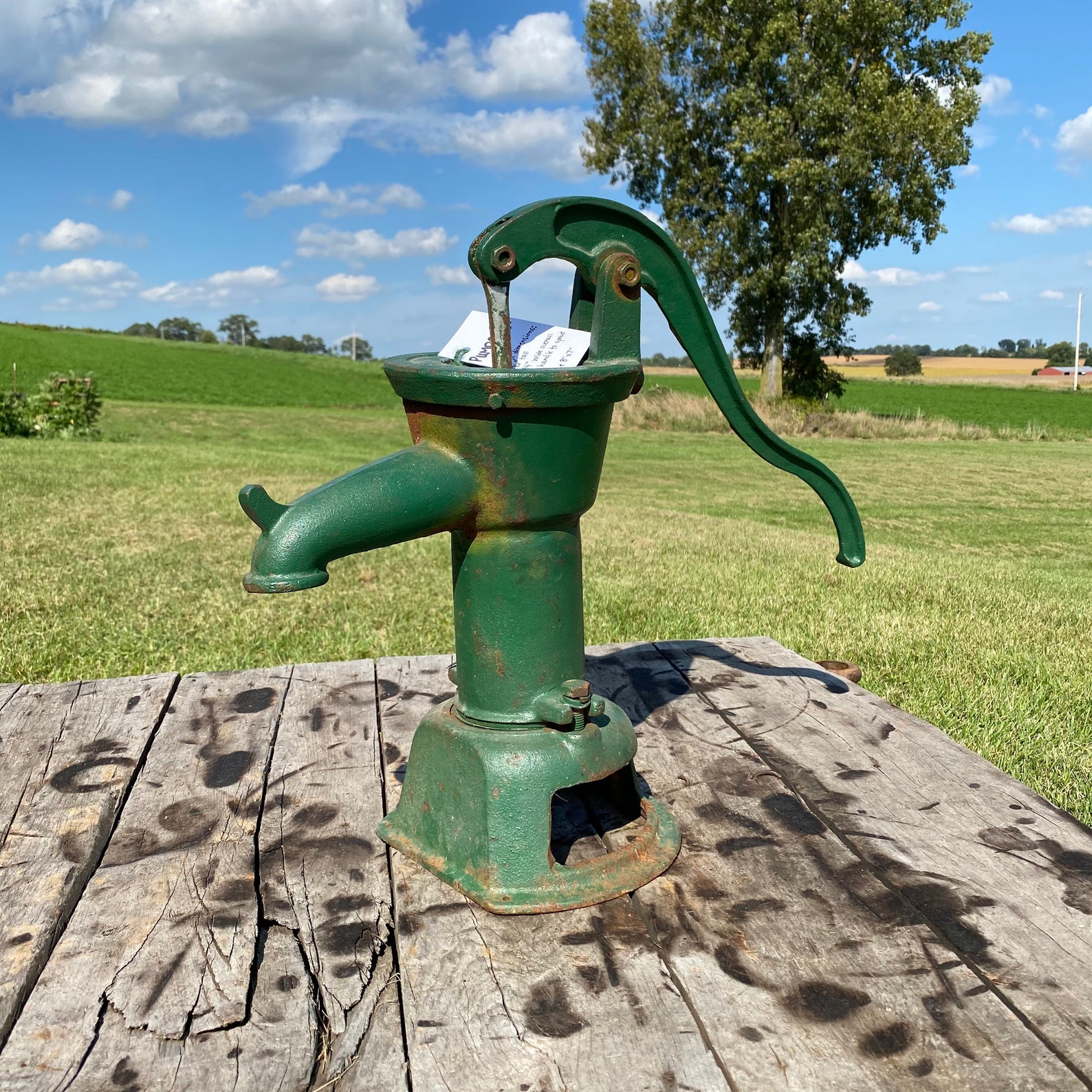 Large Vintage Hand Pump Rustic Spout Garden Decor Industrial - Etsy