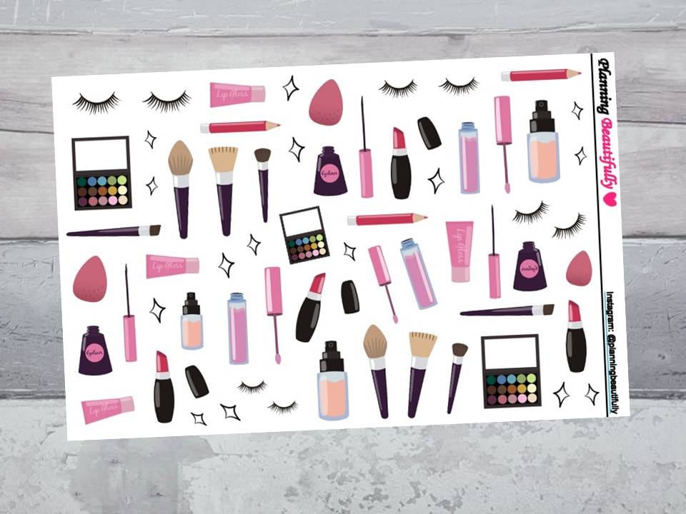 Make-up-Aufkleber Make-up Sticker Kosmetik-Aufkleber | Etsy