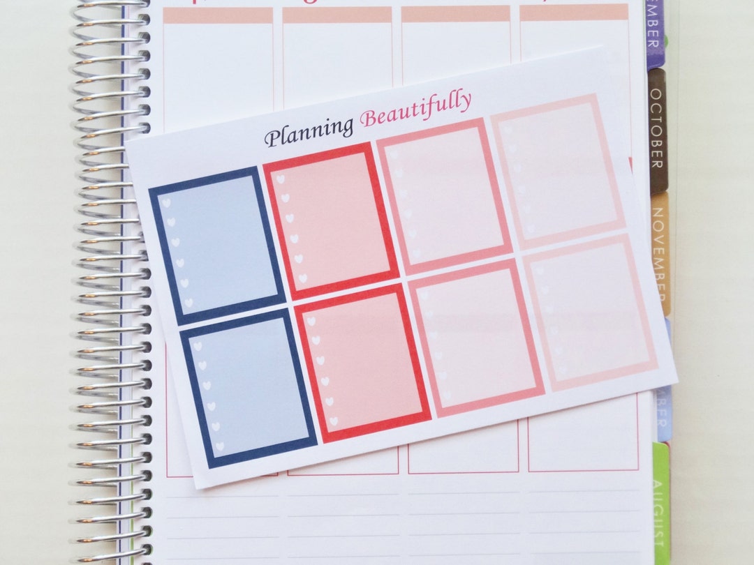 Full Box Planner Stickers, Full Box Stickers, Checklist Stickers ...